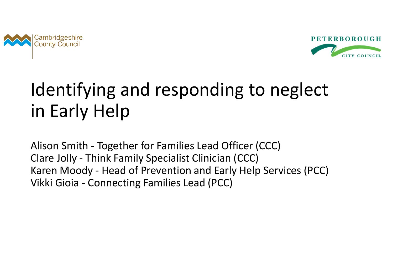 7. Identifying and responding to neglect | Cambridgeshire and ...