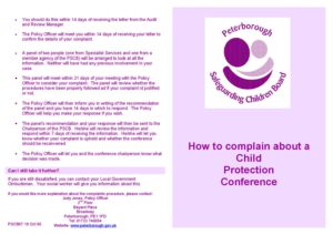 How to complain about a Child Protection Conference | Cambridgeshire ...