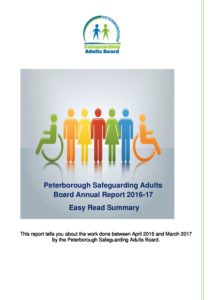 Peterborough Safeguarding Adults Board Annual Report Easy Read Summary ...