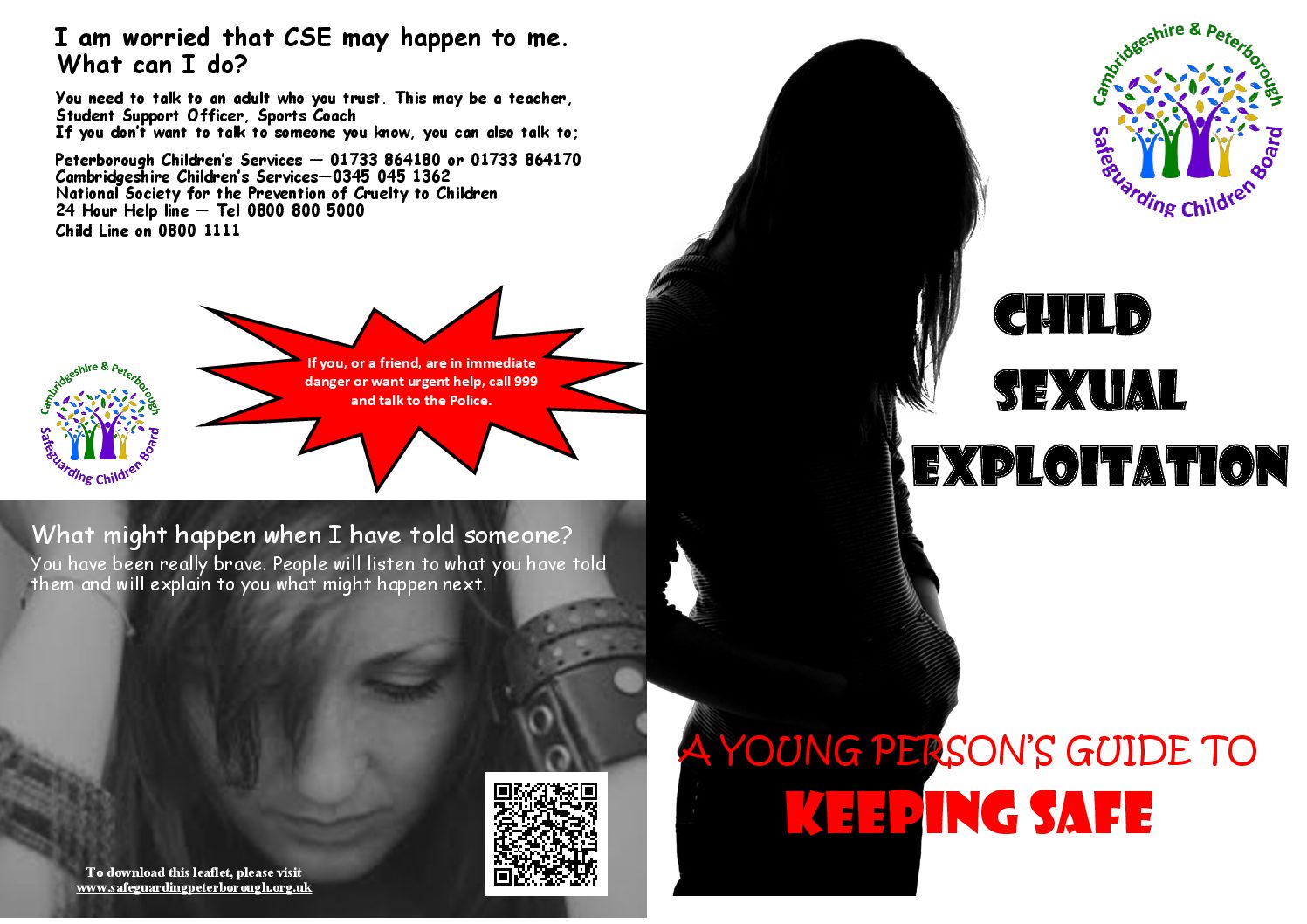 CSE Leafet for Children and Young People 2018 | Cambridgeshire and ...