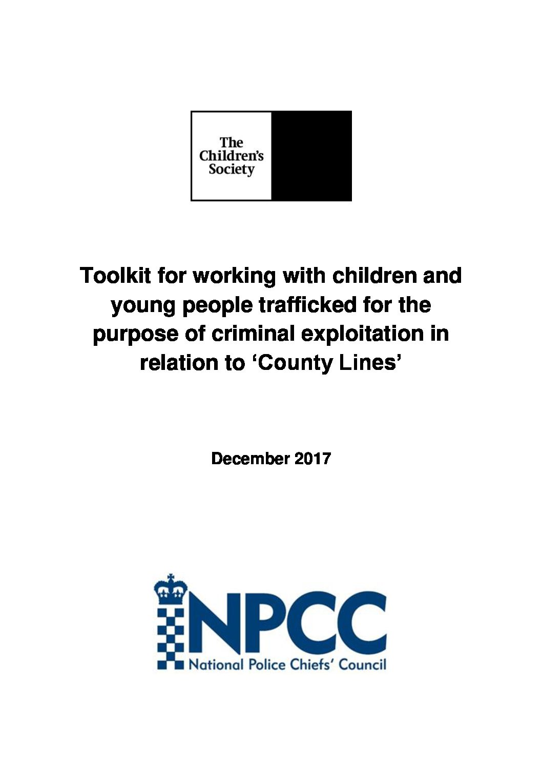 Toolkit for working with children and young people trafficked for the ...