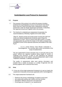 Cambridgeshire Local Protocol for Assessment | Cambridgeshire and ...