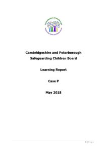 Learning report Case P | Cambridgeshire and Peterborough Safeguarding ...