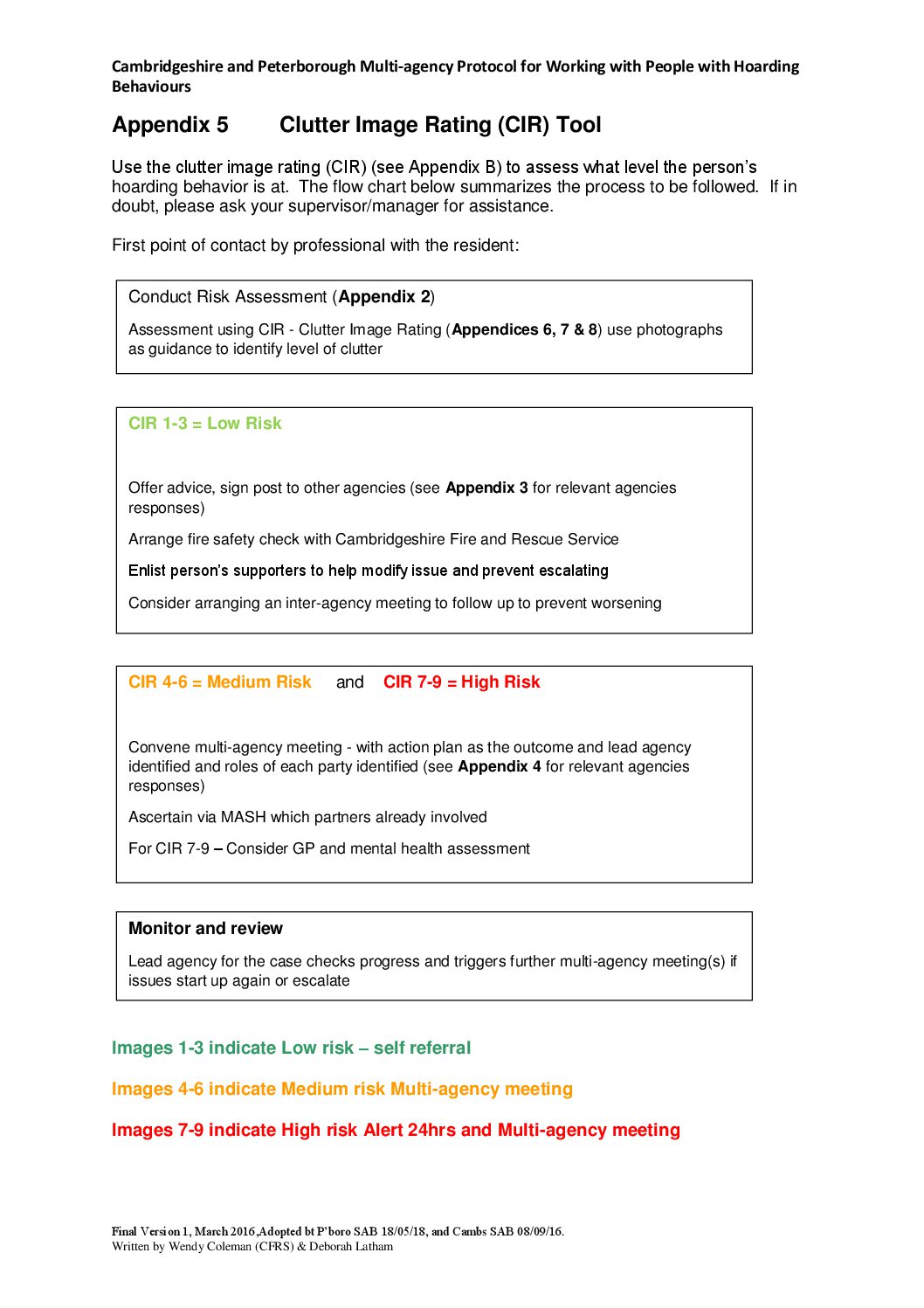 Appendix 5 Clutter Image Rating (CIR) Tool | Cambridgeshire and ...
