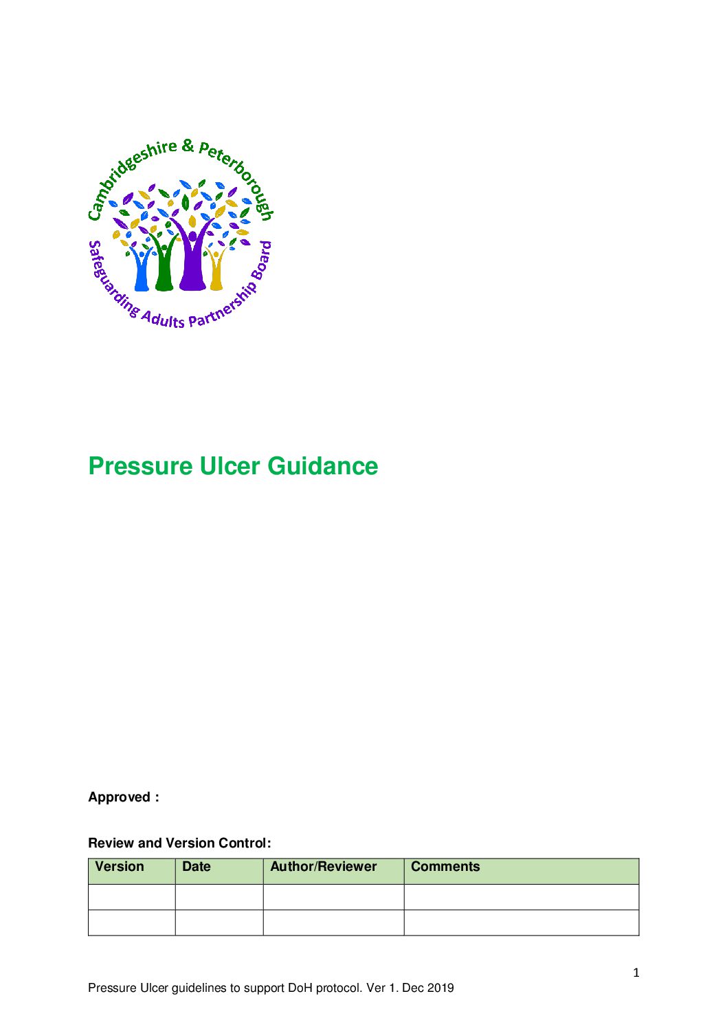 Pressure Ulcer Guidelines Dec 2019 | Cambridgeshire and Peterborough ...