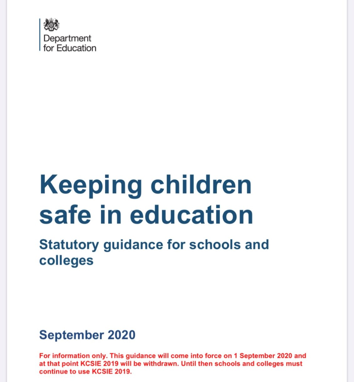 Keeping Children Safe in Education 2020 | Cambridgeshire and ... Keeping Children Safe in Education 2020 | Cambridgeshire and ...