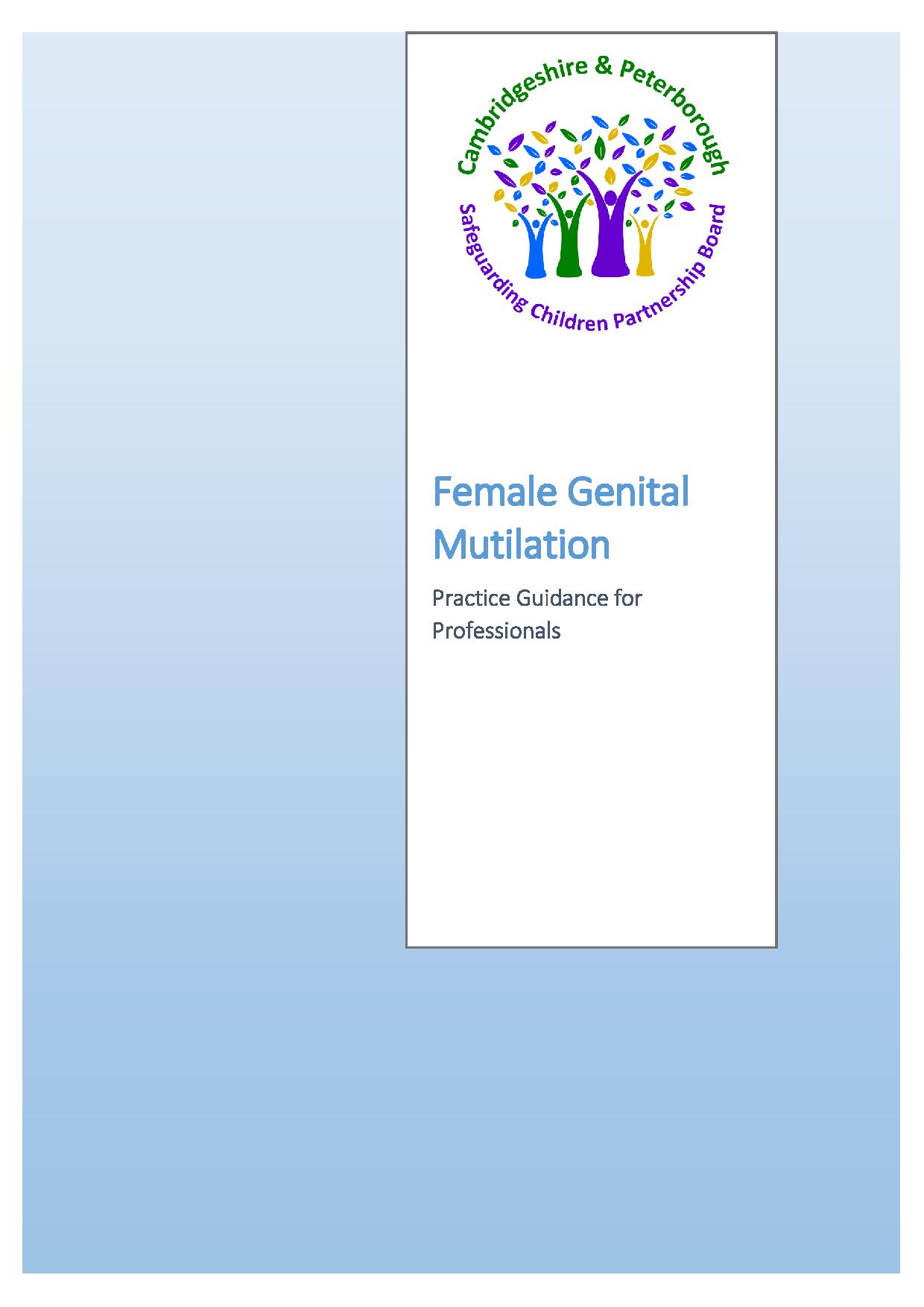 Practice Guidance For Practitioners On Female Genital Mutilation 2019