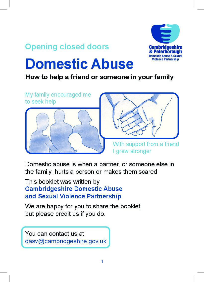 Accessible Domestic Abuse Booklet | Cambridgeshire and Peterborough ...