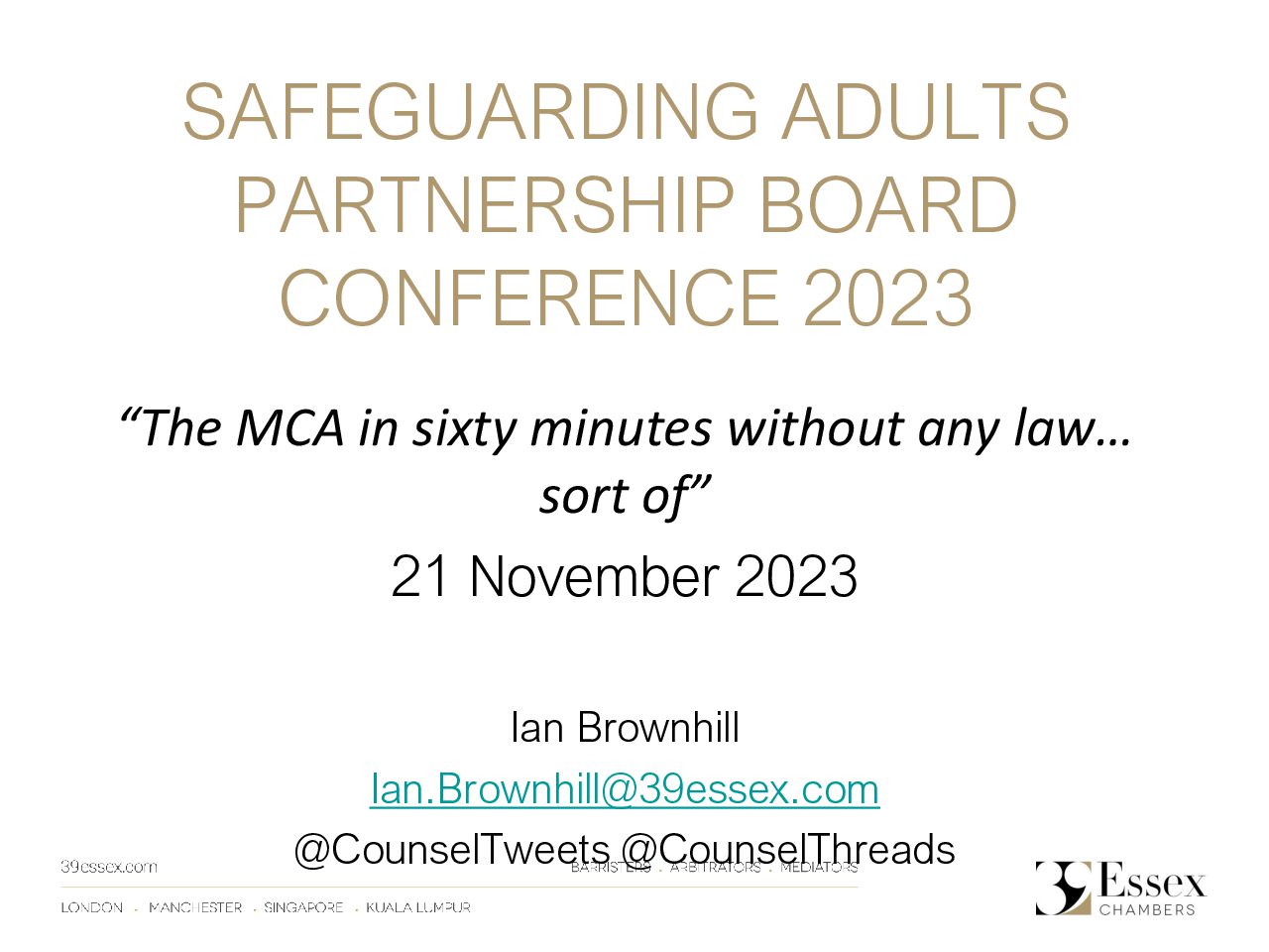 MCA Brownhill 2023 | Cambridgeshire and Peterborough Safeguarding ... MCA Brownhill 2023 | Cambridgeshire and Peterborough Safeguarding ...